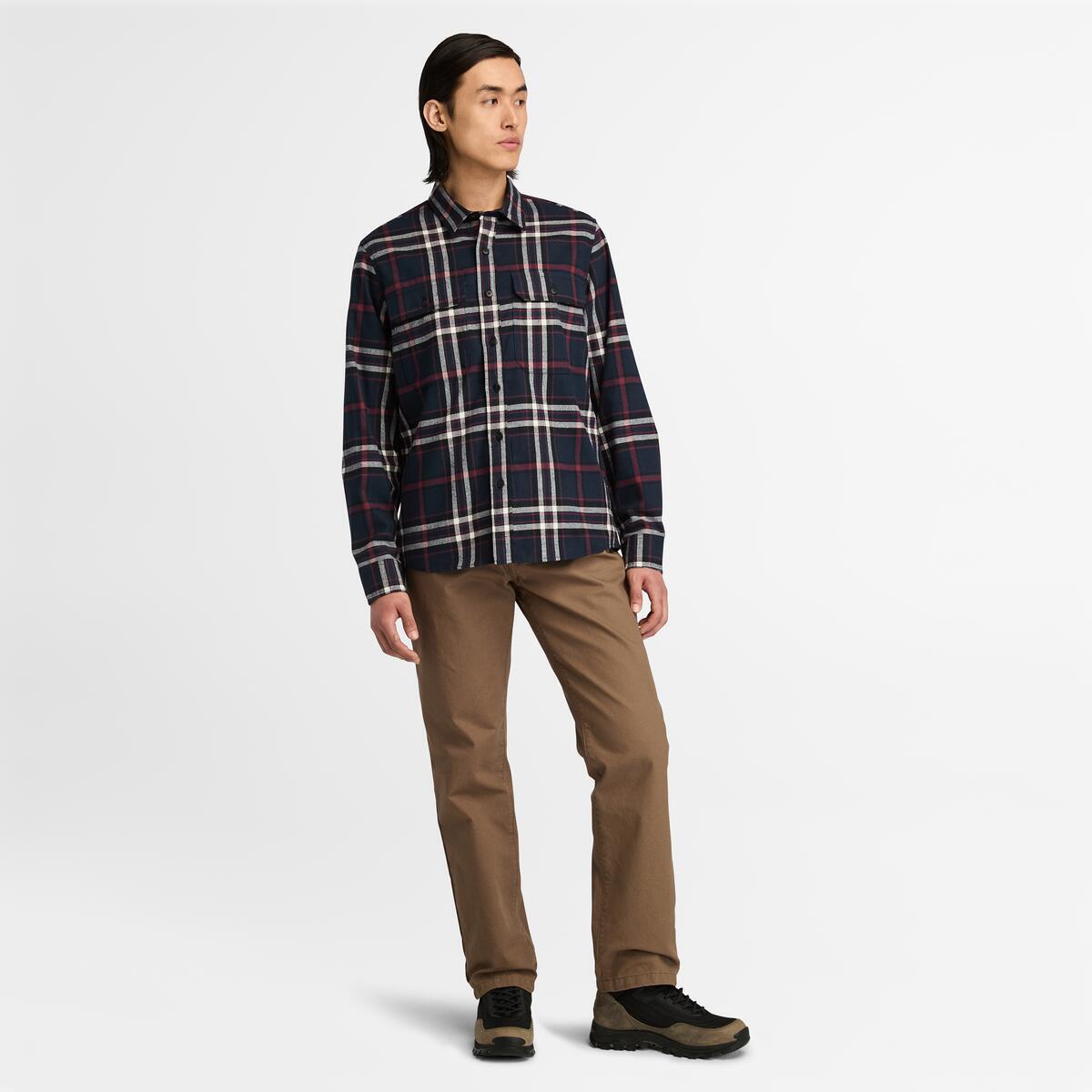 Men's Flap Pockets Plaid Overshirt - Timberland - Malaysia